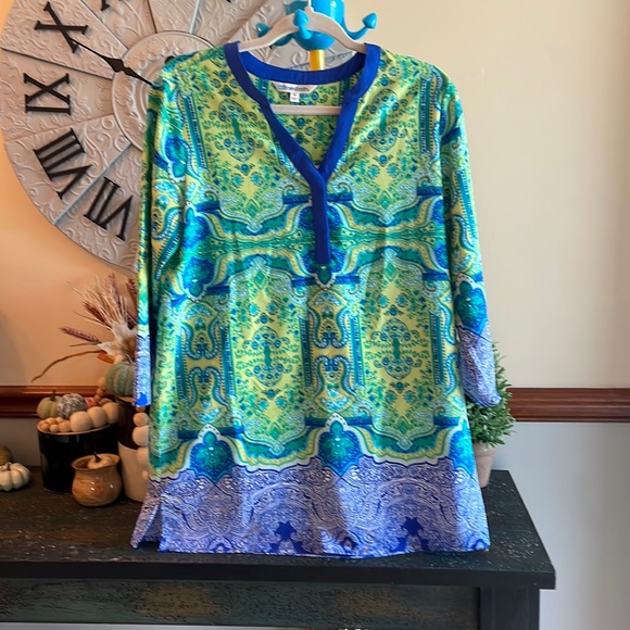 TravelSmith | Tops | Travel Smith Floral Tunic Top | Poshmark